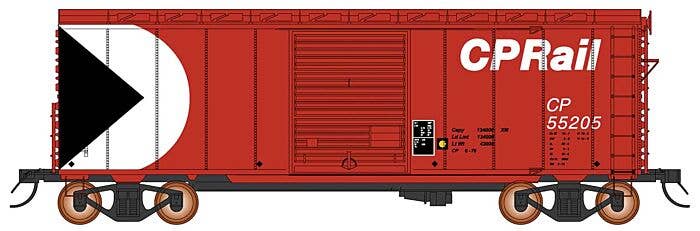 Intermount - 1937 AAR 10'6" Boxcar, 4-3-1 Improved Dreadnaught Ends, 6 ...