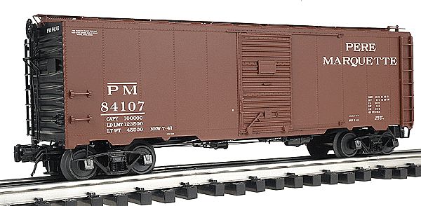 Atlas O - 1937 AAR 40' Boxcar - 3-Rail - Pere Marquette Railway - 151-8554