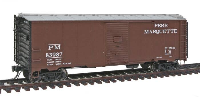 Intermount - 1937 AAR 40' Boxcar - Ready to Run - Pere Marquette ...