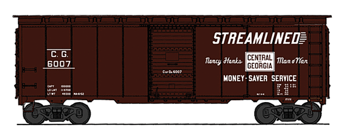 Intermount - 1937 AAR 40' Boxcar - Ready to Run - Central of Georgia ...