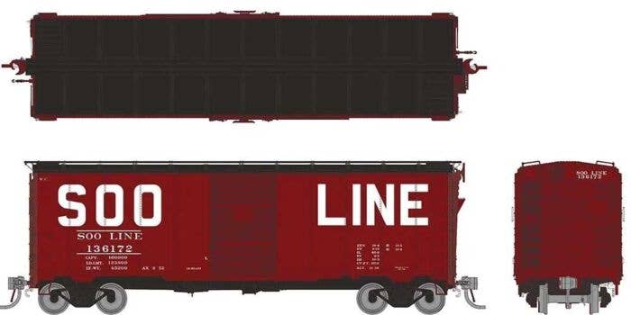Rapido - 1937 AAR 40' Boxcar w/Square Corner 6-Pack - Ready to Run ...