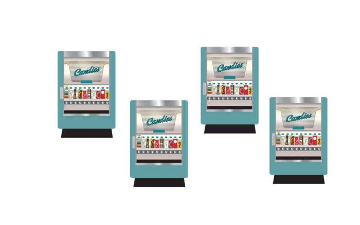 CMW - 1950s-1960s Vending Machines - Snack pkg(4) - 221-20250