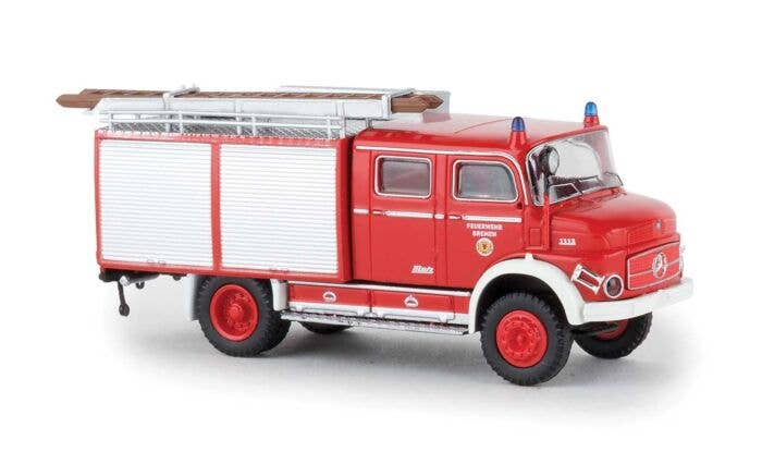 Brekina - 1950s Mercedes-Benz LAF 1113 TLF 16 Fire Truck - Assembled ...
