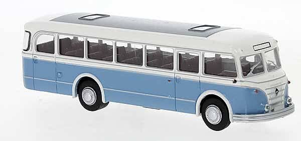 Brekina - 1953 IFA H 6 B Bus - Assembled - White, Blue - 175-59853