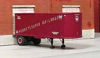 Sylvan - 1954 Fruehauf Dura Van PRR 26' Piggyback Trailer - Resin Kit ...