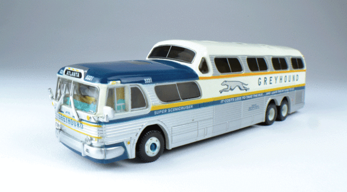 CMW - 1954 GMC PD4501 Scenicruiser Bus - Assembled - Greyhound (1960 ...