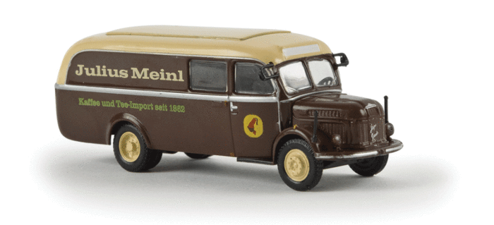 Brekina - 1955-1968 Steyr 380/II Package Bus - Assembled - Starline ...
