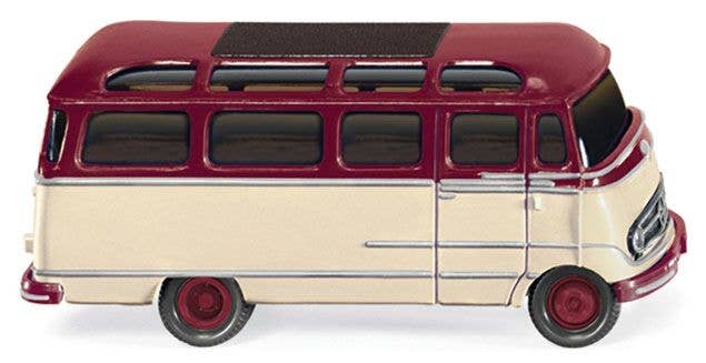 Wiking - 1955 Mercedes-Benz 0 319 Panorama Bus -Assembled - Wine, Ivory ...