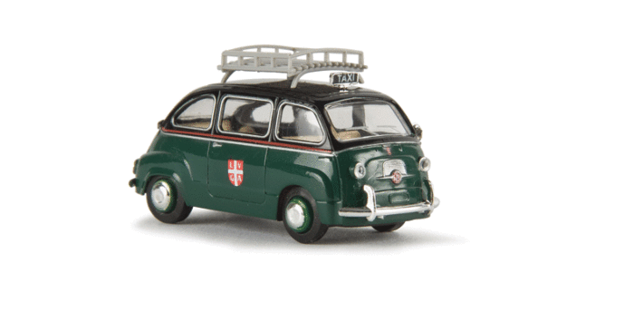 Brekina - 1956 Fiat Multipla Mini Van - Assembled - Lugano Taxi (green ...