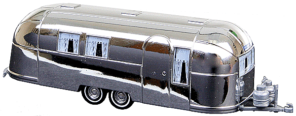 Busch - 1958 Airstream Aluminum Camping Trailer - Assembled - Silver ...