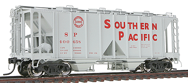 Intermount - 1958 Cubic Foot 2-Bay Covered Hopper w/Open Sides - Ready ...