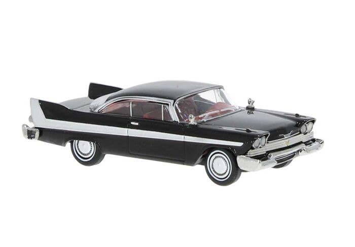 Brekina - 1958 Plymouth Fury - Assembled - Black, White - 175-19680