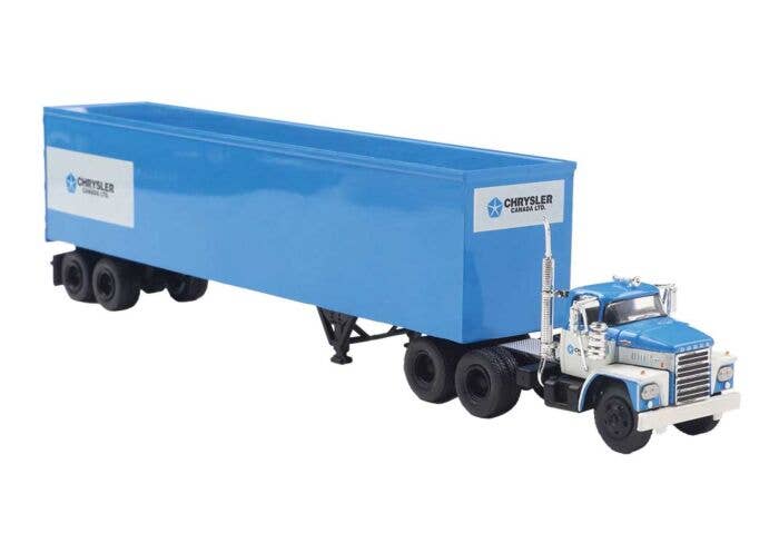 Brekina - 1960-1976 Dodge LCF Semi Tractor w/Van Trailer - Assembled ...