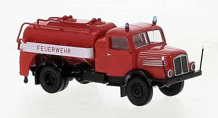 Brekina - 1960 IFA S 4000 Tank Truck - Assembled - Fire Department (red ...