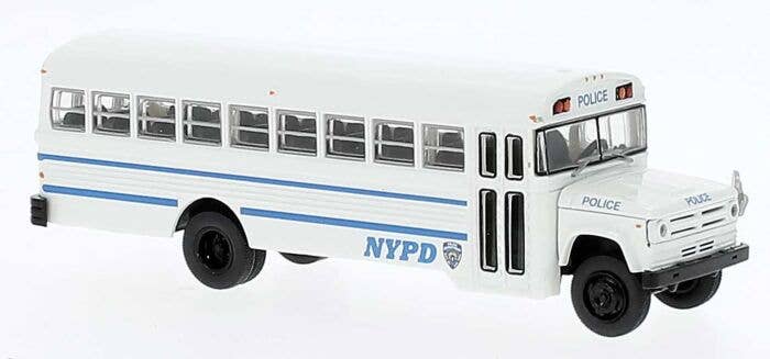 Brekina - 1960s-1970s Dodge S 600 Bus - Assembled - New York Police ...