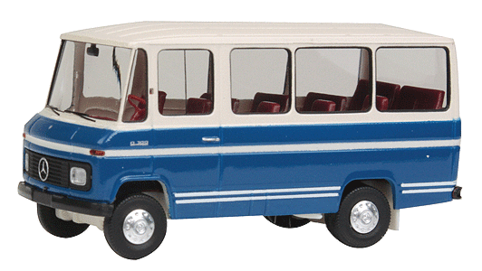 Brekina - 1960s-1970s Mercedes-Benz O 309 Bus - Assembled - Blue, White ...
