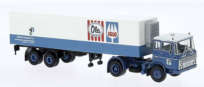 Brekina - 1960s DAF FT 2600 Tractor w/Reefer Trailer - Assembled ...