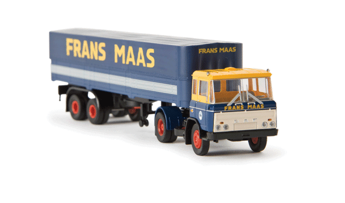 Brekina - 1961 DAF FT 2600 Tractor w/Van Trailer - Assembled - Frans ...