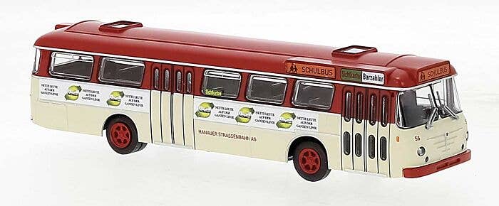 Brekina - 1962 Bussing Senator Bus - Assembled - Hanau, Germany (ivory ...