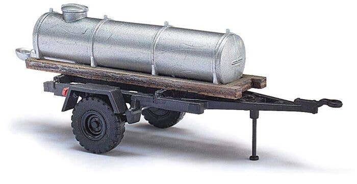 Busch - 1966 HL10.00 Farm Tank Trailer - Assembled - Silver - 189-53608