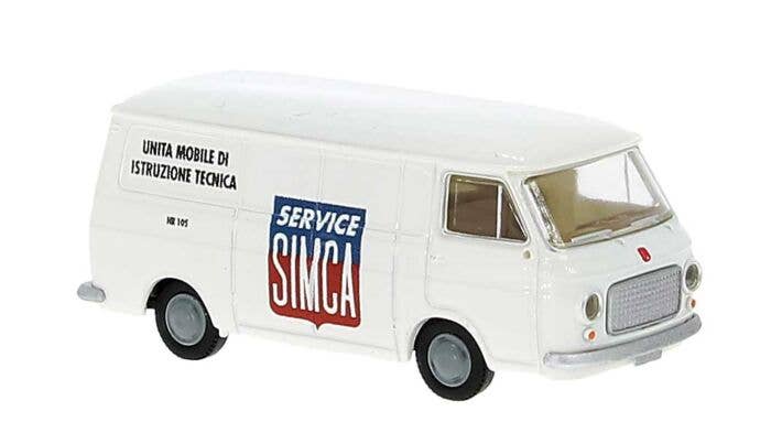 Brekina - 1967-1983 Fiat 238 Cargo Van - Assembled - Simca (white, red ...