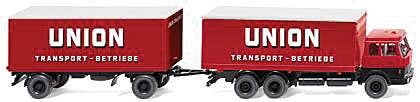 Wiking - 1969 Hanomag Henschel Box Truck w/Trailer - Assembled - Union ...