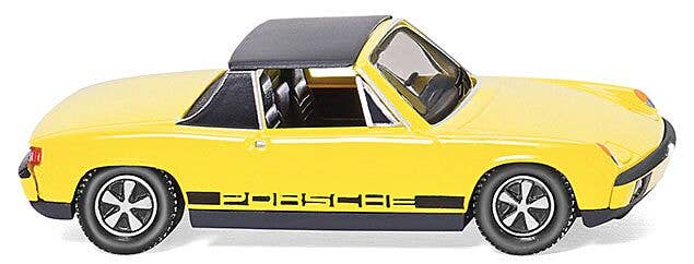 Wiking - 1969 Porsche 914 - Assembled - Yellow, Black - 781-79205