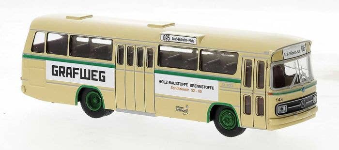 Brekina - 1972 Mercedes-Benz O302-11 Bus - Assembled - Solingen ...