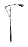 Plastruct - 1980s-Era Streetlights (metal, nonoperating) - 570-94816