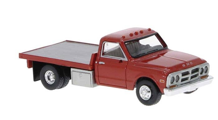Brekina - 1981 GMC Sierra Grande Flatbed Truck - Assembled - Red - 175 ...