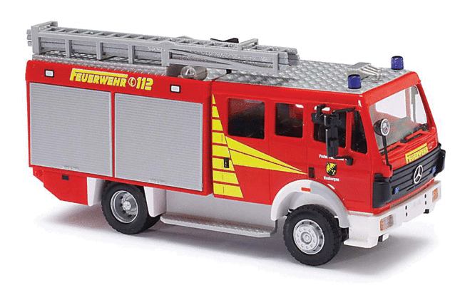 Busch - 1988 Mercedes-Benz MK88 1222 Fire Ladder Truck - Assembled ...