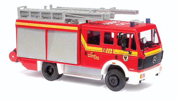 Busch - 1988 Mercedes-Benz MK88 1222 Fire Ladder Truck - Assembled ...
