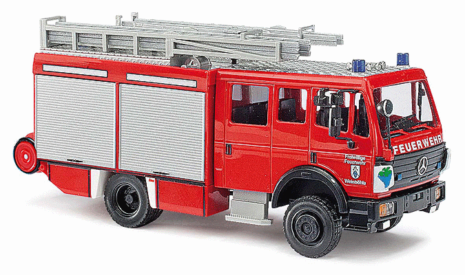 Busch - 1994 Mercedes-Benz MK94 1224 Fire Truck w/Accessories ...