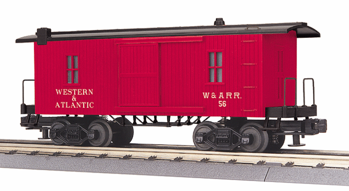 MTH - 19th Century Wood Caboose - 3-Rail - Ready to Run - RailKing(R ...