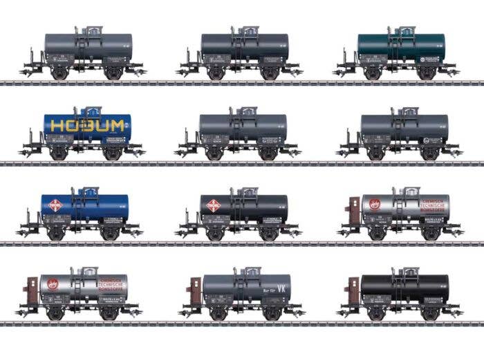 Marklin - 2-Axle Tank Car 12-Pack - 3-Rail - Ready to Run - 12 ...