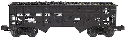 Qual Craft - 2-Bay Composite Hopper 3-Rail - Baltimore & Ohio - 610-2116003