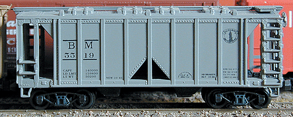 Deluxe - 2-Bay Covered Hopper - Boston and Maine - 238-7060