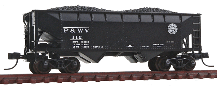 Atlas - 2-Bay Offset-Side Hopper w/Flat Ends & Load - Ready to Run ...