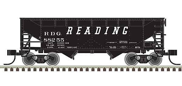 Atlas - 2-Bay Offset-Side Hopper with Flat Ends & Load - Ready to Run ...