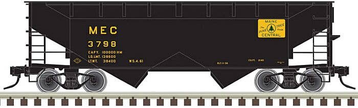 Atlas Trnm - 2-Bay Offset-Side Hopper with Flat Ends - Ready to Run ...