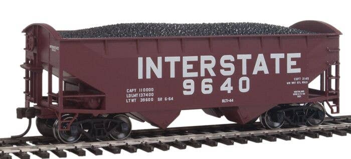 Atlas Trnm - 2-Bay Offset-Side Hopper w/Round Ends - Ready to Run ...