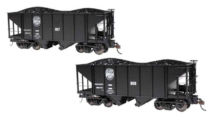 Bachmann - 2-Bay Steel Hopper 2-Pack - Ready to Run - Spectrum(R) - East Broad Top #807, 808 ...