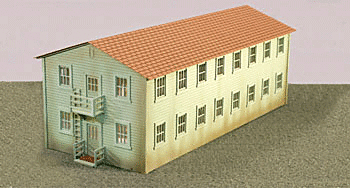 MicroTrain - 2-Story Military Barracks Kit - 489-49990905
