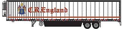 Ttrainworx - 2000s 53' Reefer Trailer - Assembled - C.R. England #26847 ...