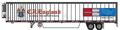Ttrainworx - 2000s 53' Reefer Trailer - Assembled - C.R. England #19134 ...