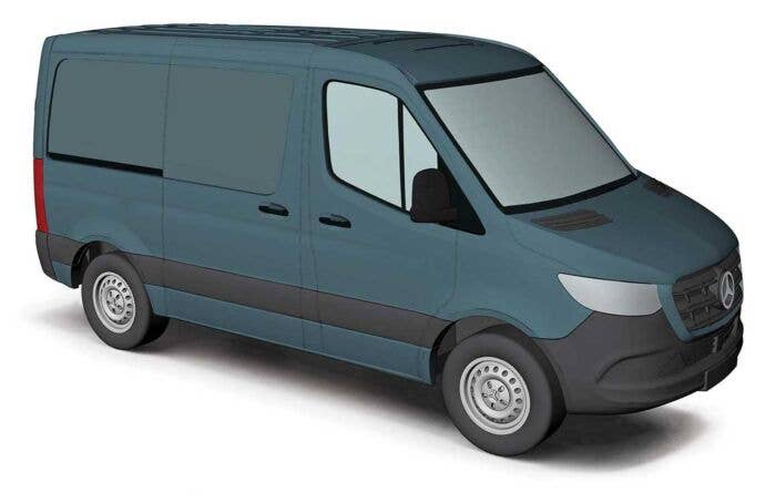 Busch - 2018 Sprinter Cargo Van with Short Wheelbase - Assembled - Gray ...