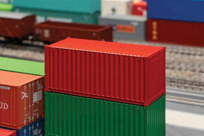 Faller - 20' Corrugated Container - Assembled - Painted, Unlettered ...