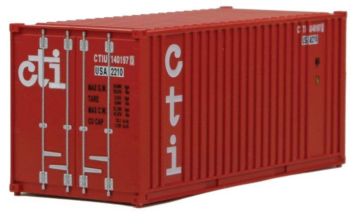 Walthers - 20' Corrugated Container with Flat Panel - Assembled - CTI ...