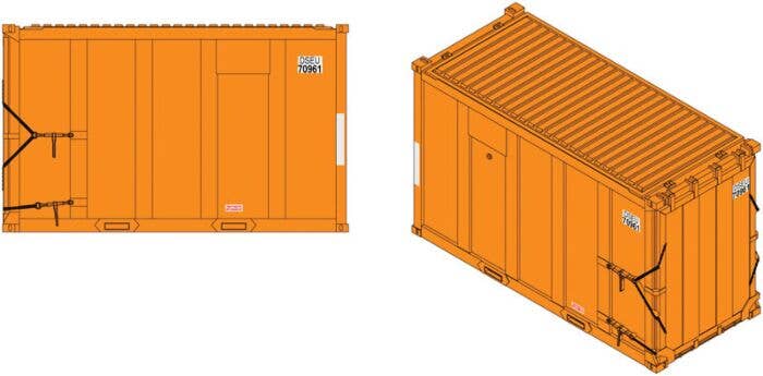 Atlas Trnm - 20' High-Cube MSW Trash Container 4-Pack - Ready to Run ...