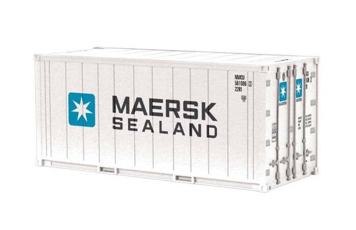 Atlas O - 20' Reefer Container - Assembled - Maersk-Sealand (white ...